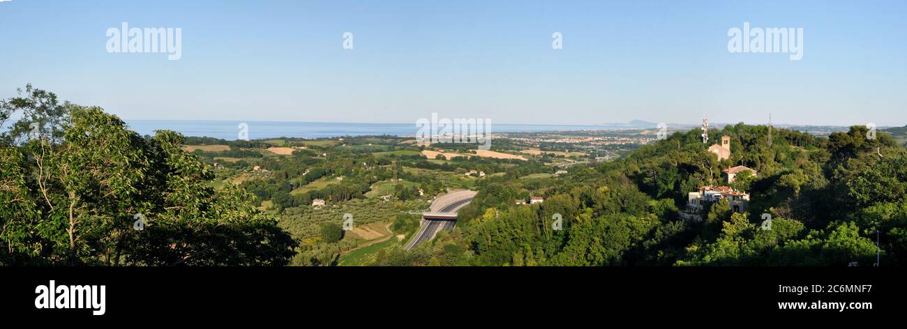 Novilara is a small village in the Marche region of Italy, medieval ...