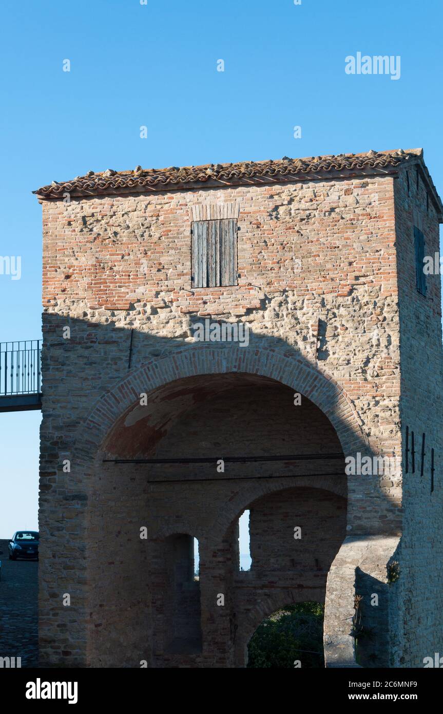 Novilara is a small village in the Marche region of Italy, medieval ...