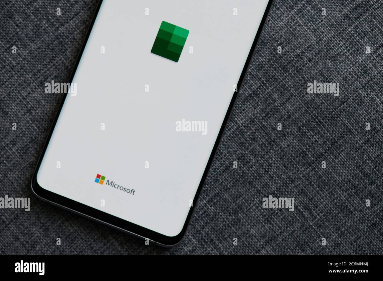 New-York , USA - June 18 , 2020: Launching Office excel app on ...