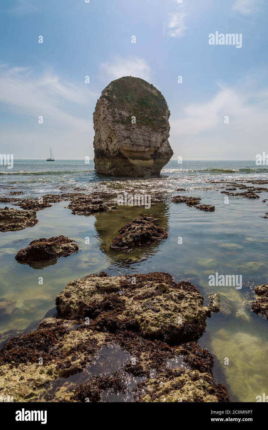 Stag Rock at Freshwater Bay, on the Isle of Wight Stock Photo - Alamy