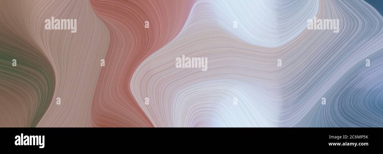 modern decorative curves banner design with ash gray, pastel brown and ...