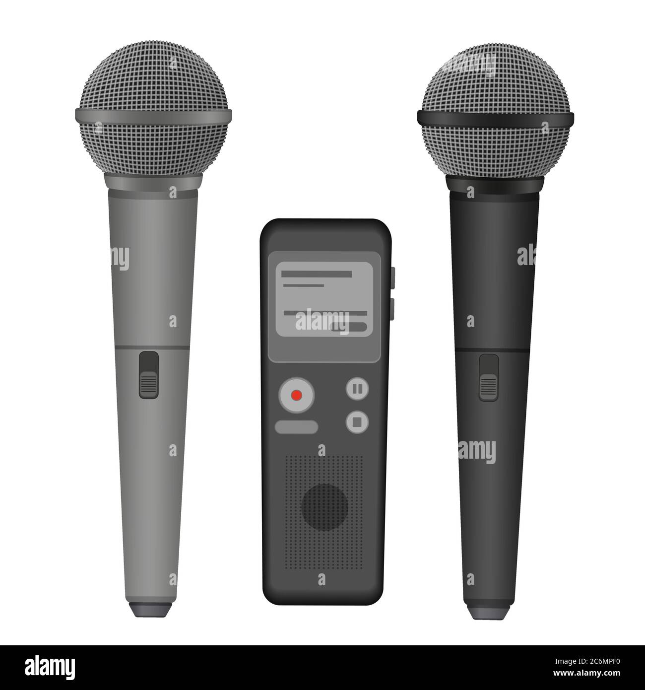 Microphone flat design hi-res stock photography and images - Alamy