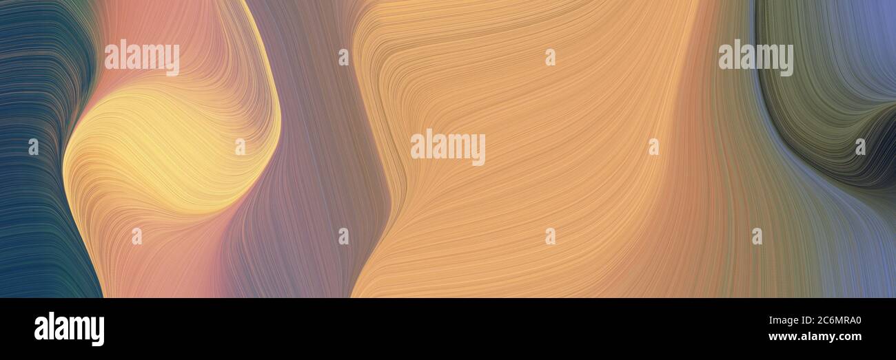 beautiful decorative curves banner design with rosy brown, dark salmon ...