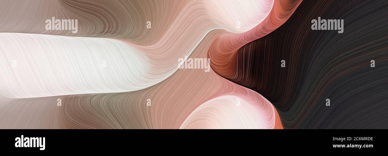 creative decorative curves style with rosy brown, very dark blue and ...