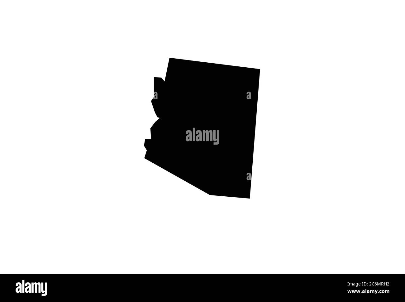 Arizona map outline U.S. state vector illustration Stock Vector Image ...