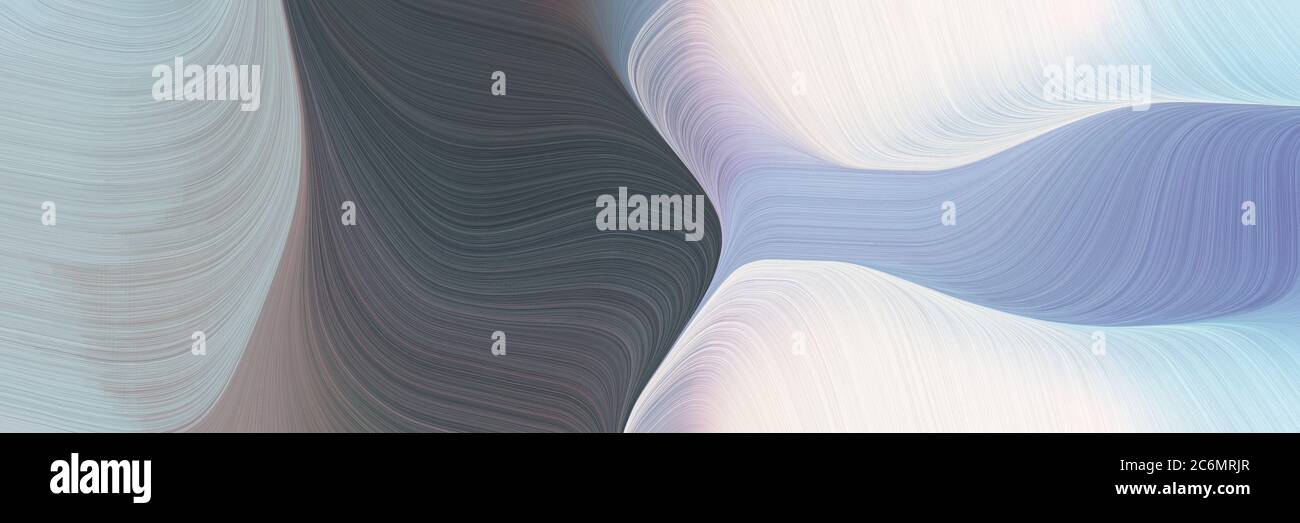 art colorful waves header design with pastel blue, dark slate gray and ...