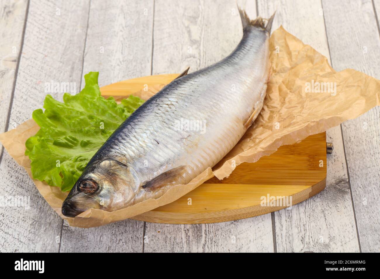 Salted herring fish ready for eat Stock Photo - Alamy
