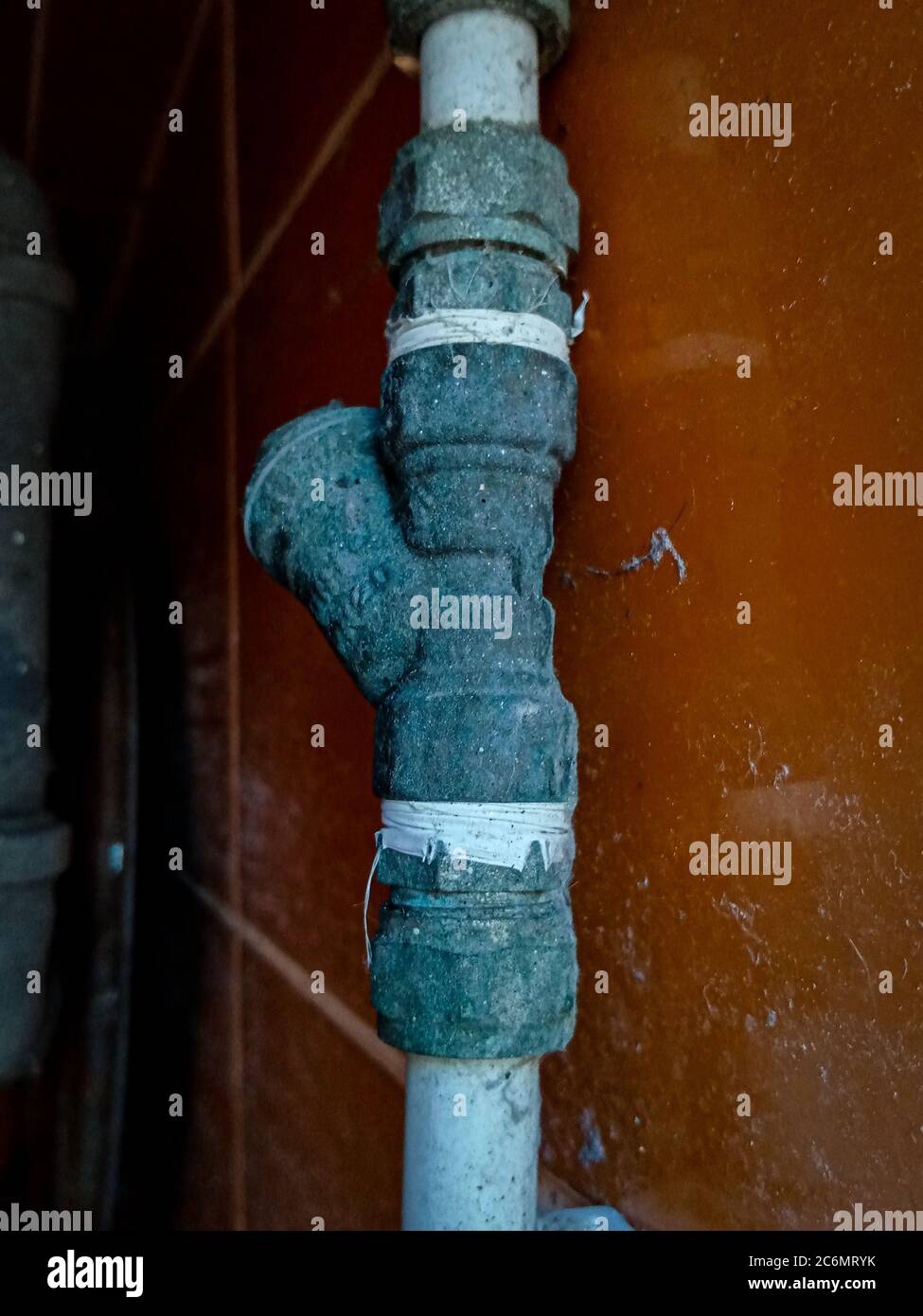 close-up photo of a old and rusty pressure valve for water Stock Photo ...