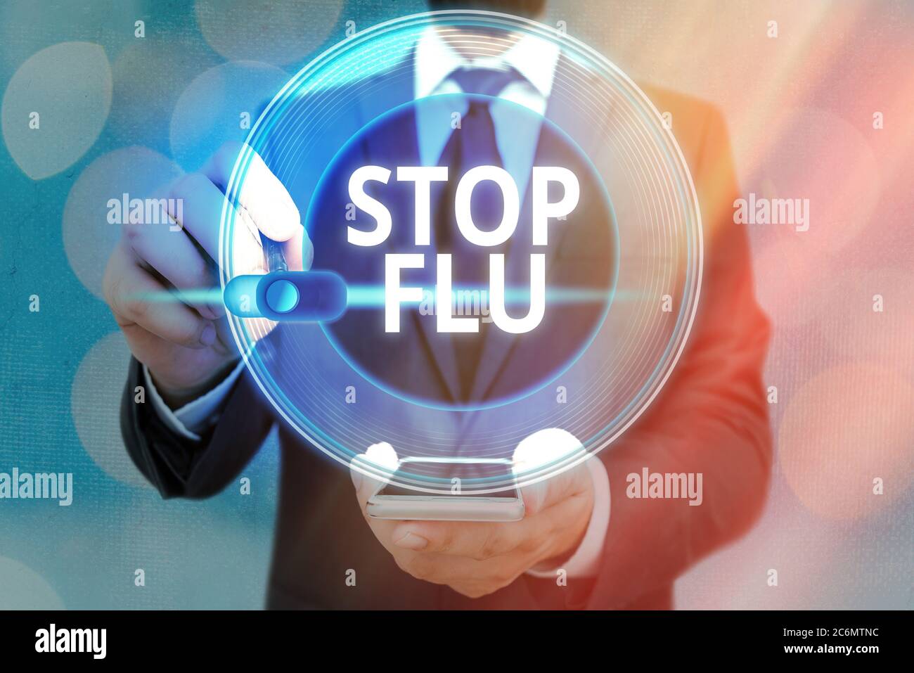 Word writing text Stop Flu. Business photo showcasing put an end of the ...