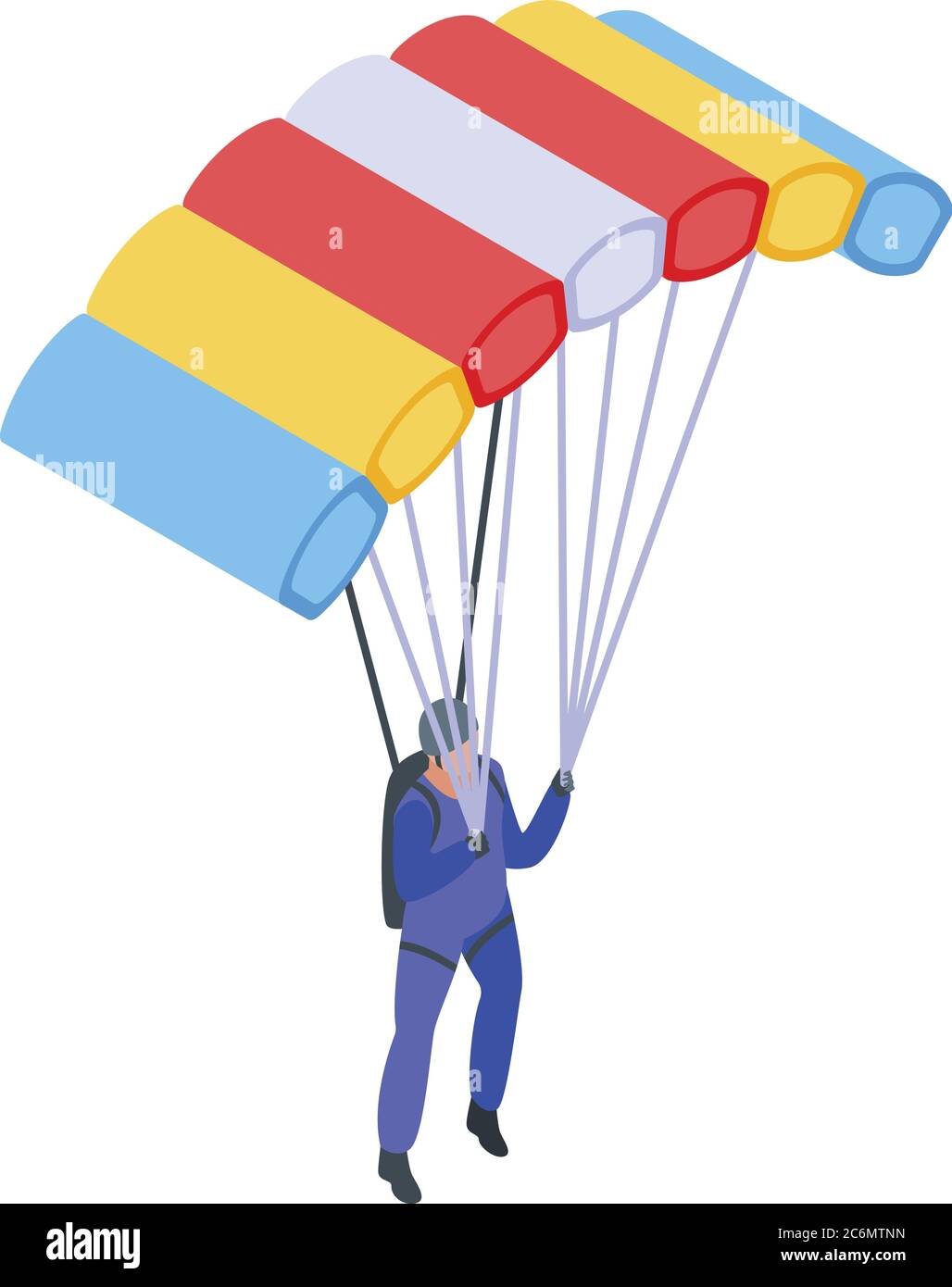 Sport parachuting icon, isometric style Stock Vector Image & Art - Alamy