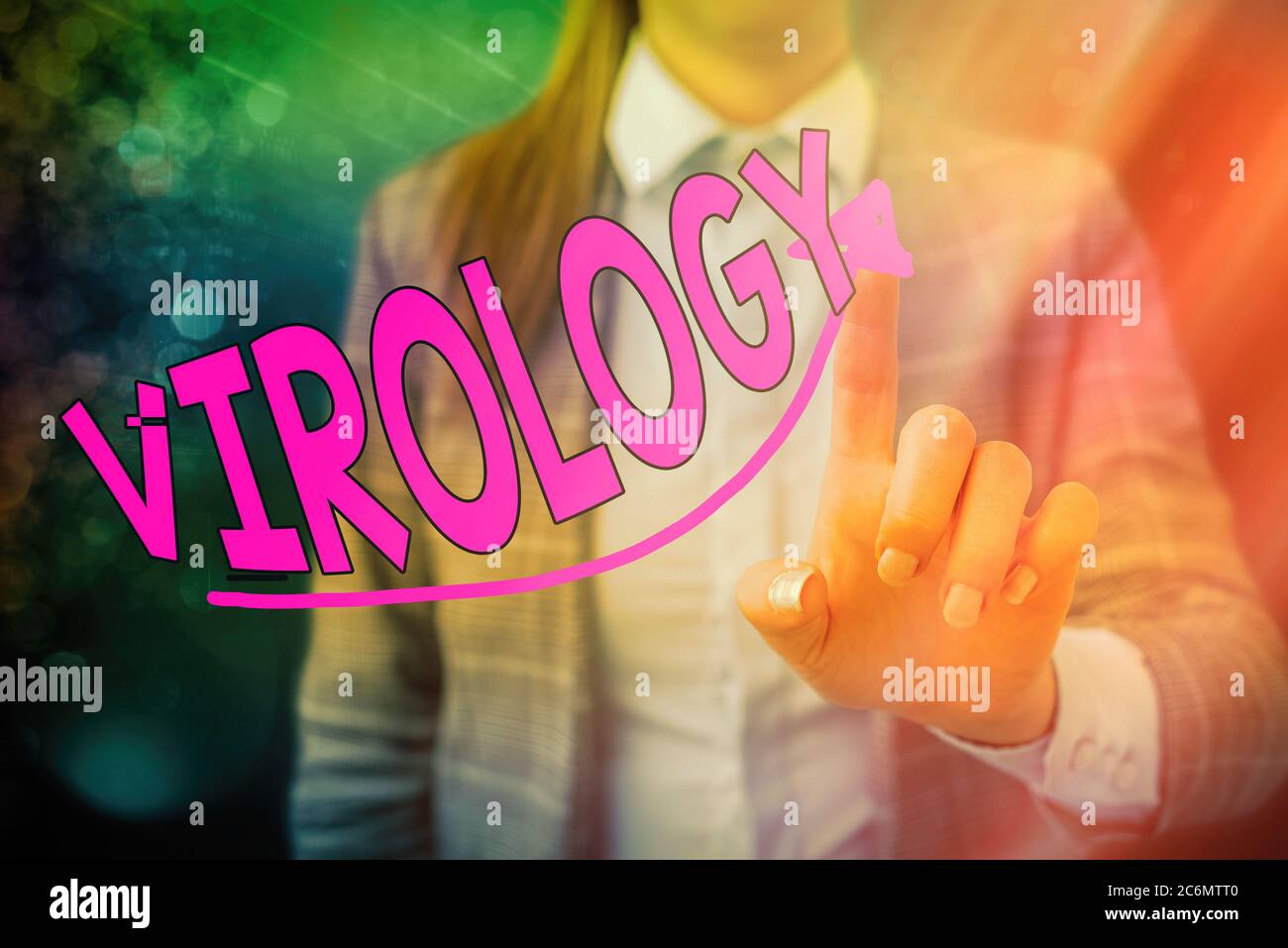 Handwriting text writing Virology. Conceptual photo branch of science ...