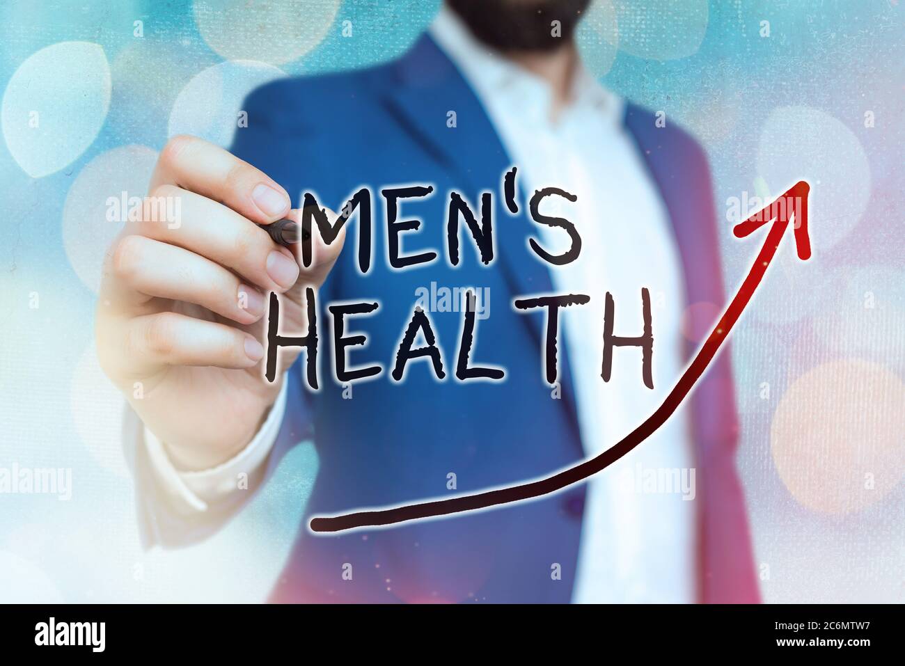 Conceptual hand writing showing Mens Health. Concept meaning state of ...