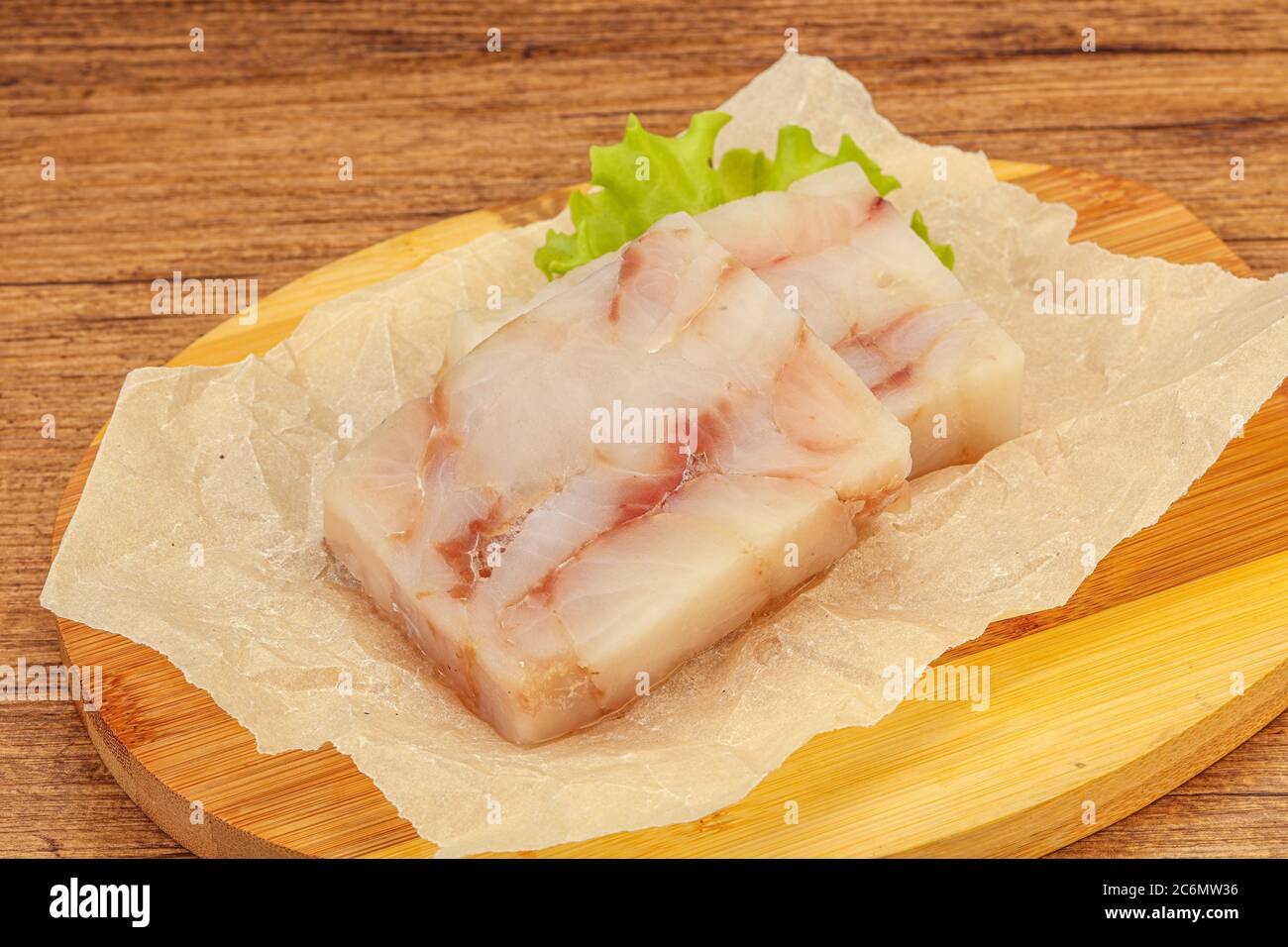 Raw dietary pollock fish fillet for cooking Stock Photo - Alamy