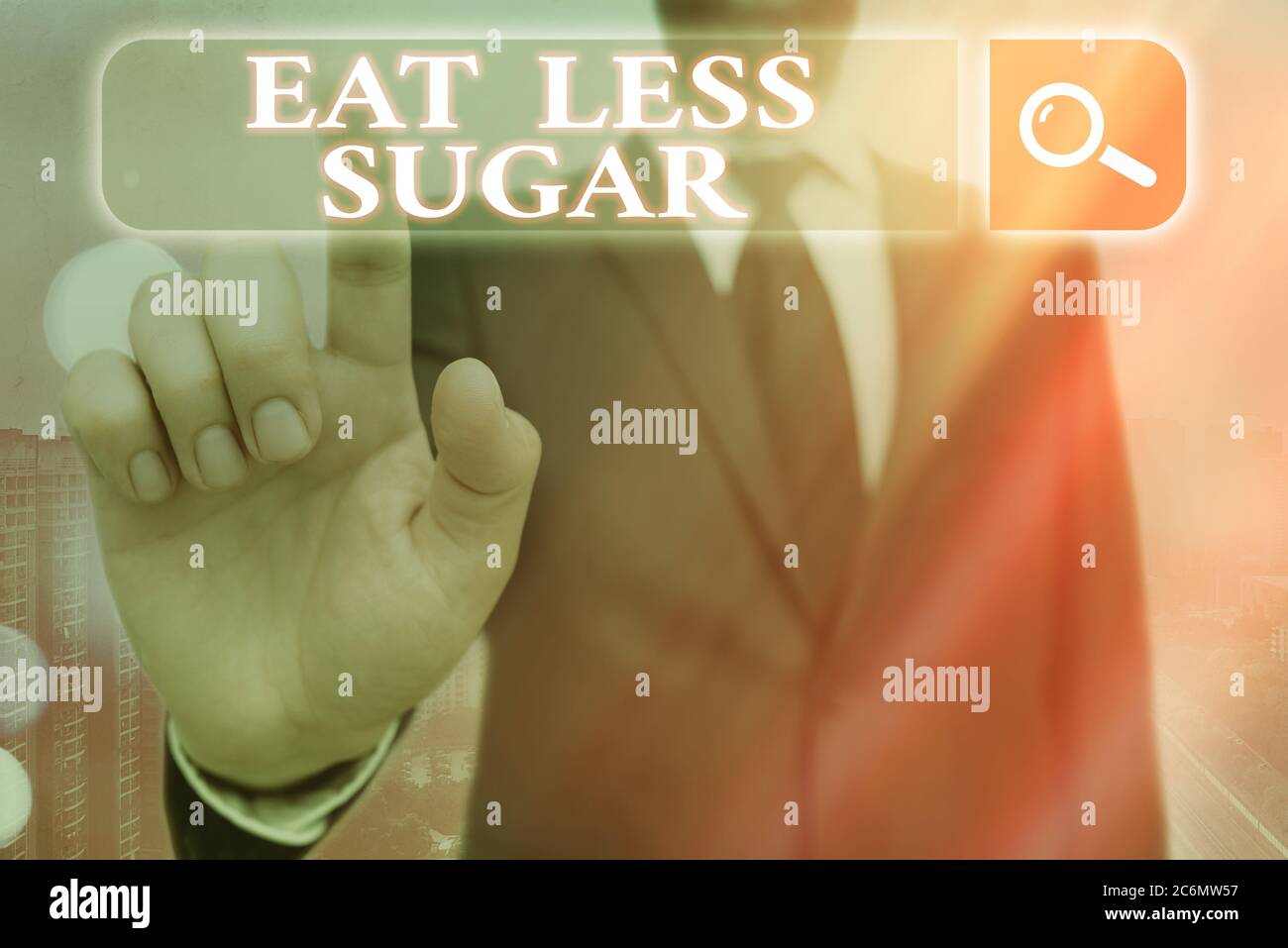 Handwriting text Eat Less Sugar. Conceptual photo reducing sugar intake ...