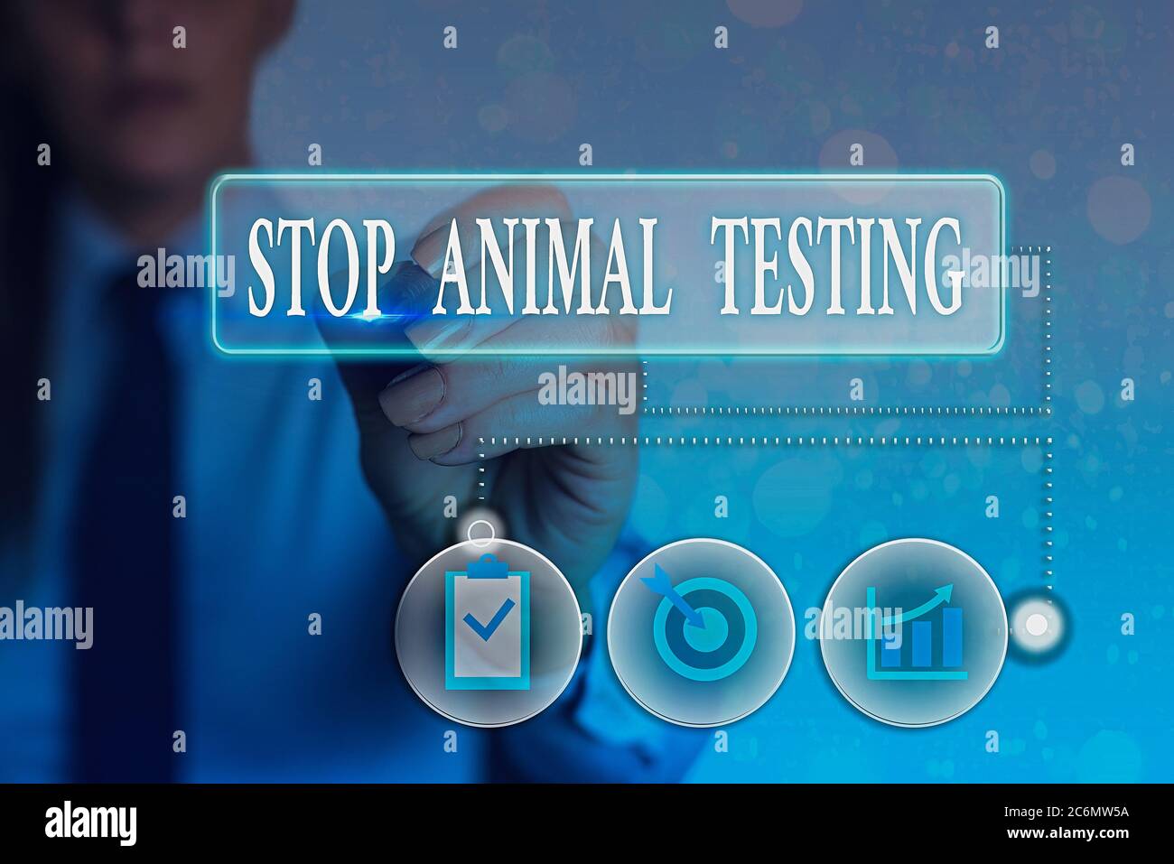 Writing note showing Stop Animal Testing. Business concept for put an ...