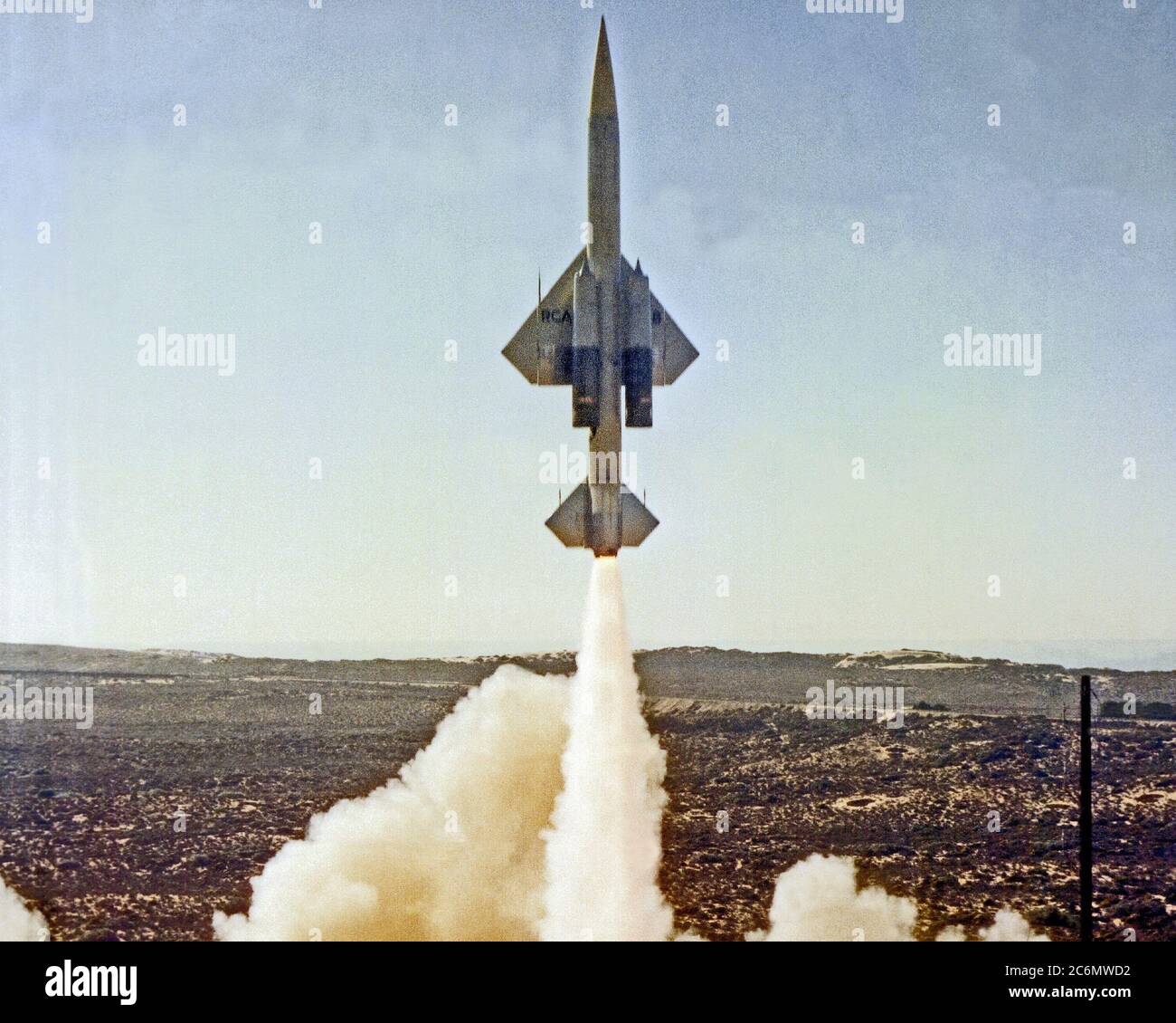 A Bomarc target missile launch Stock Photo - Alamy