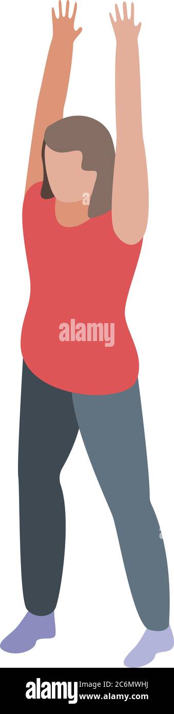 Morning exercise icon, isometric style Stock Vector Image & Art - Alamy
