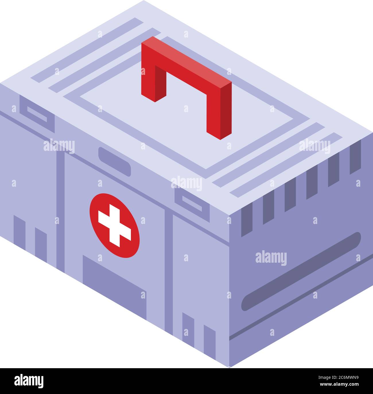 Sport doctor first aid kit icon, isometric style Stock Vector Image ...