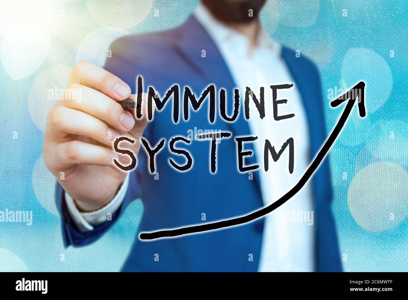Conceptual hand writing showing Immune System. Concept meaning Complex ...