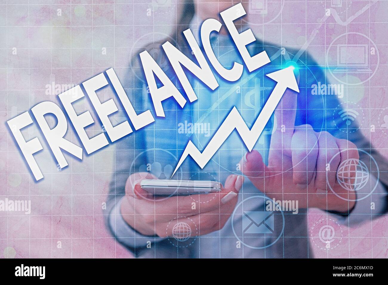 Writing note showing Freelance. Business concept for working at ...