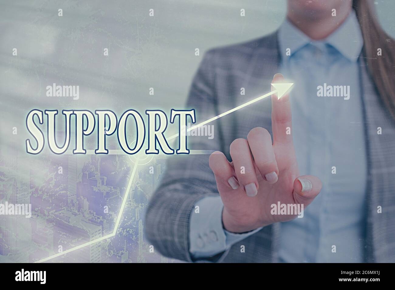 Writing note showing Support. Business concept for maintain, sustain ...