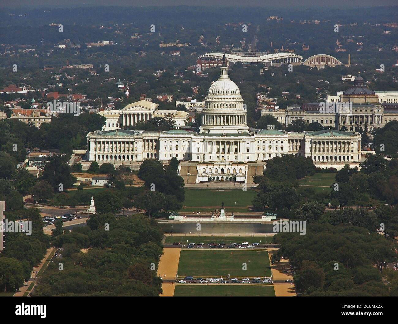 The Capitol stands majestic in this view from the top of the Washington ...