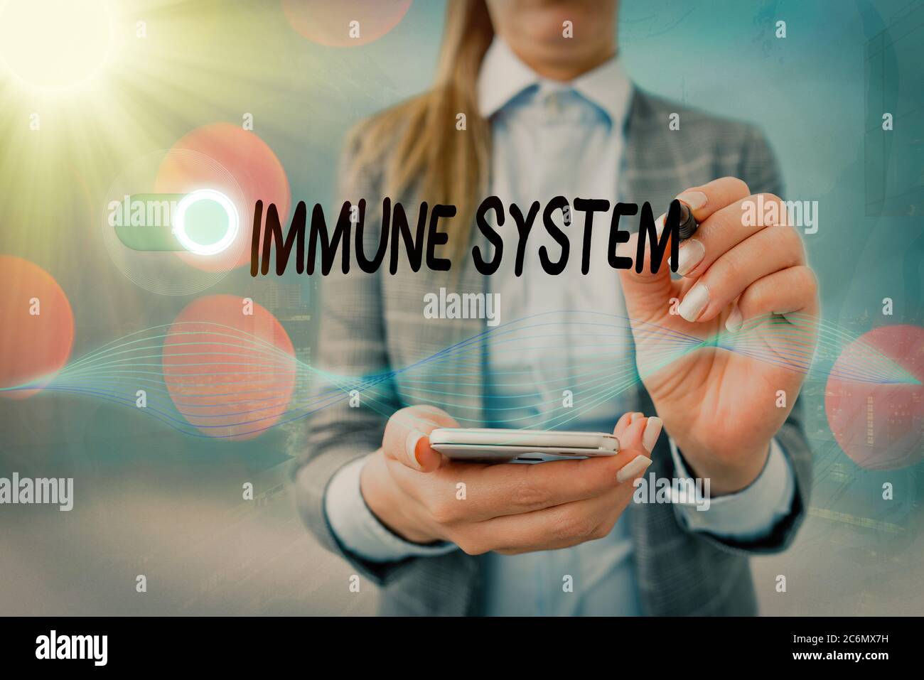 Handwriting text writing Immune System. Conceptual photo a bodily system that protects the body ...