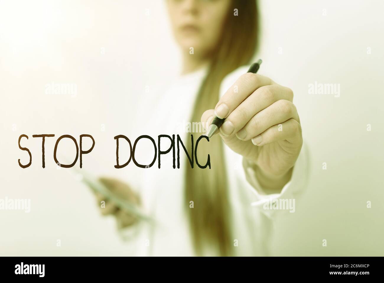 Word writing text Stop Doping. Business photo showcasing quit the use ... Word writing text Stop Doping. Business photo showcasing quit the use ...