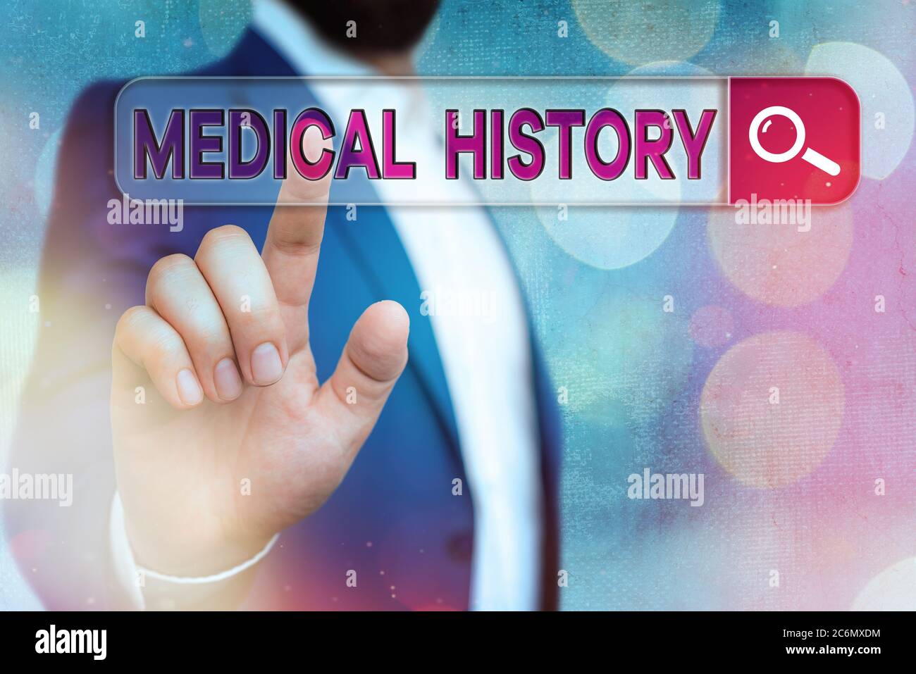Handwriting text writing Medical History. Conceptual photo record of ...