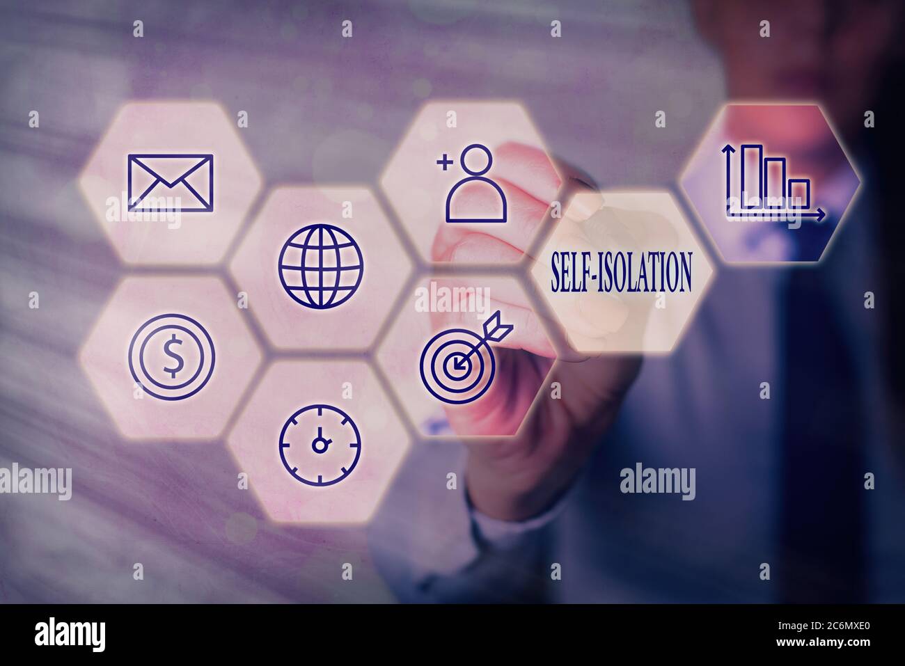 Conceptual hand writing showing Self Isolation. Concept meaning ...