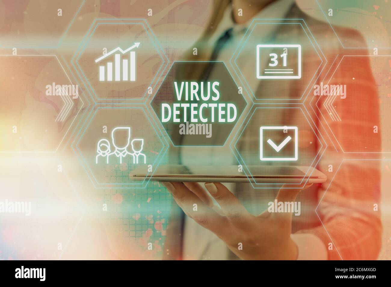 Handwriting Text Virus Detected Conceptual Photo A Computer Program Used To Prevent And Remove