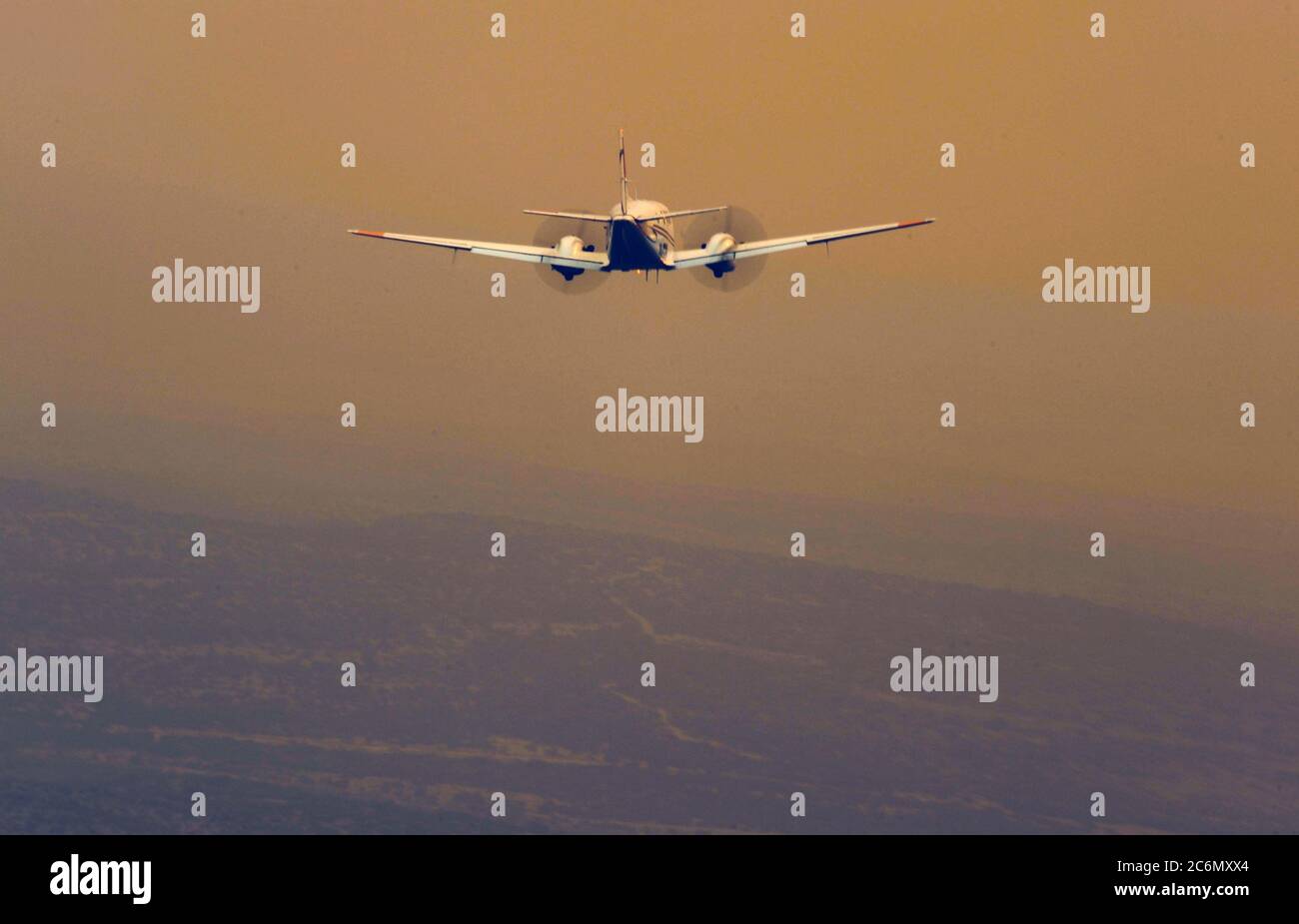 A U.S. Department of Agriculture, Forest Service King Air lead plane ...