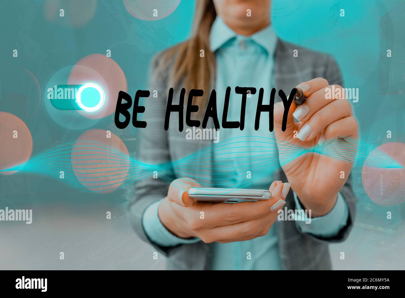 Handwriting text writing Be Healthy. Conceptual photo promote a state ...