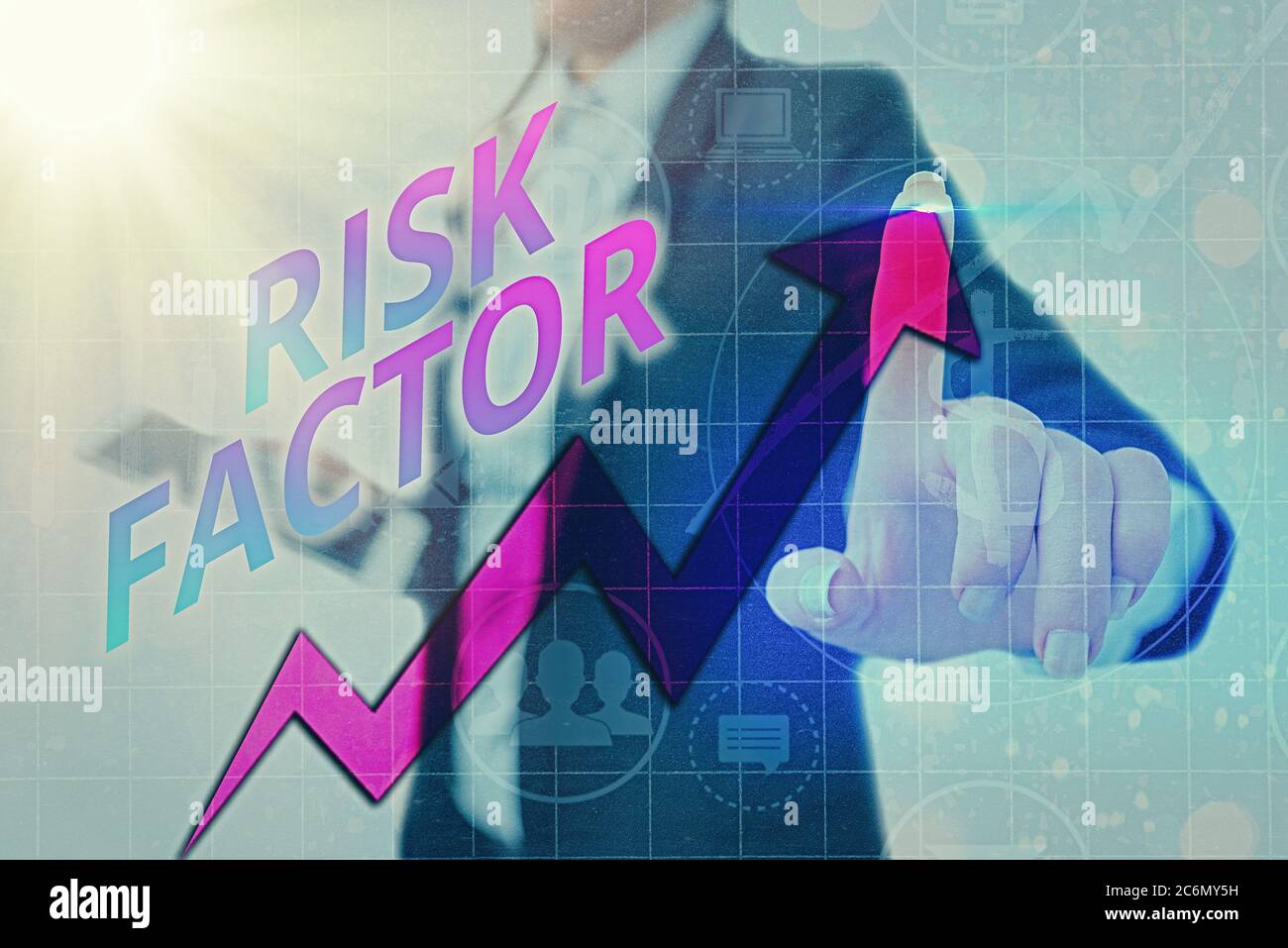 Writing note showing Risk Factor. Business concept for Characteristic ...