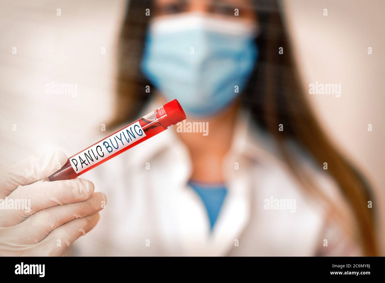 Conceptual hand writing showing Panic Buying. Concept meaning buying ...