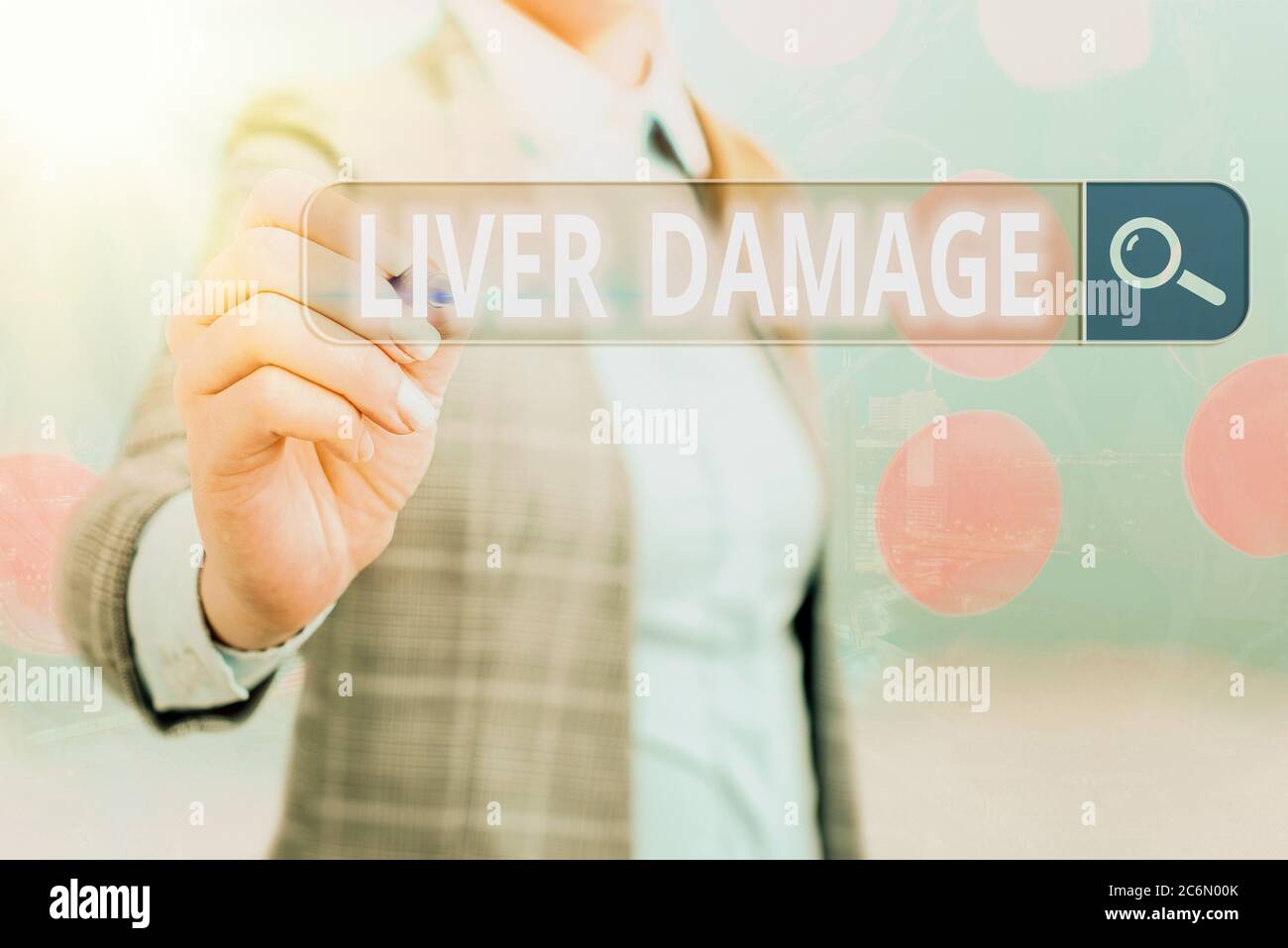 Writing note showing Liver Damage. Business concept for any disorder of ...