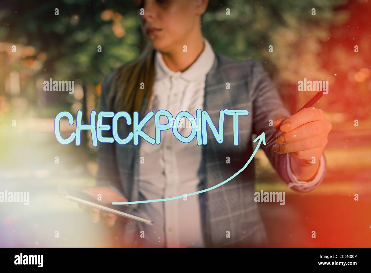 Word writing text Checkpoint. Business photo showcasing manned entrance ...