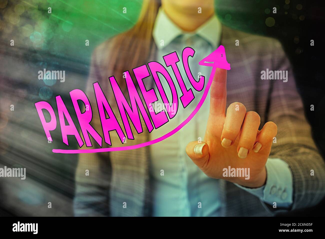 Handwriting text writing Paramedic. Conceptual photo a health worker ...