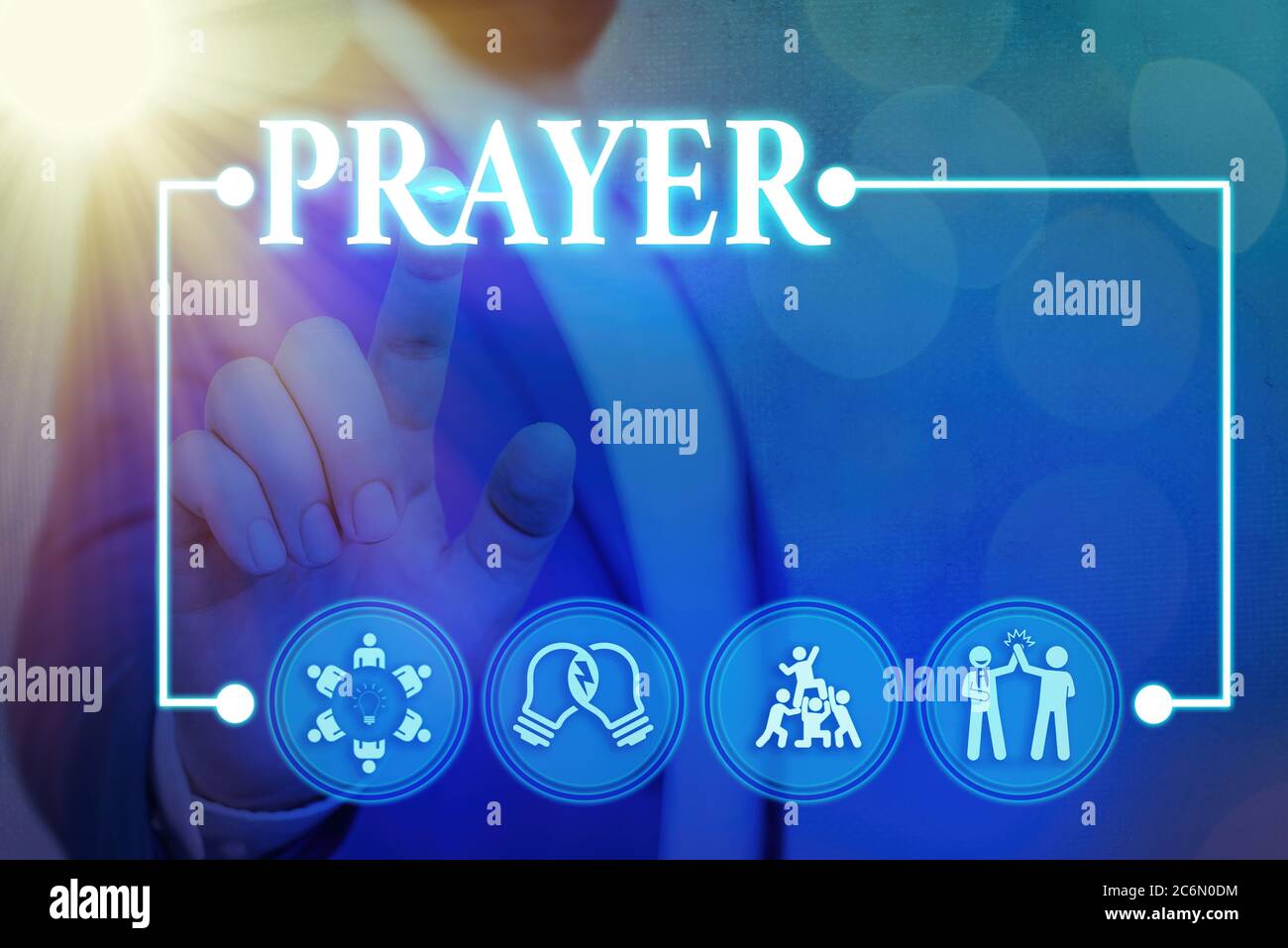 Handwriting text writing Prayer. Conceptual photo solemn request for ...