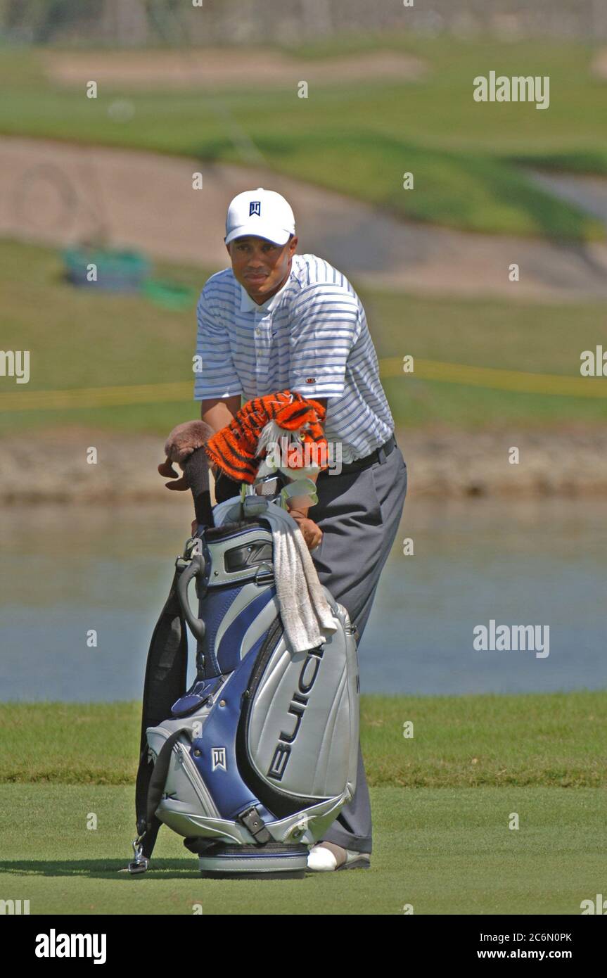 DORAL, FL- MARCH: Tiger Woods at the Ford Championship at Doral for the ...