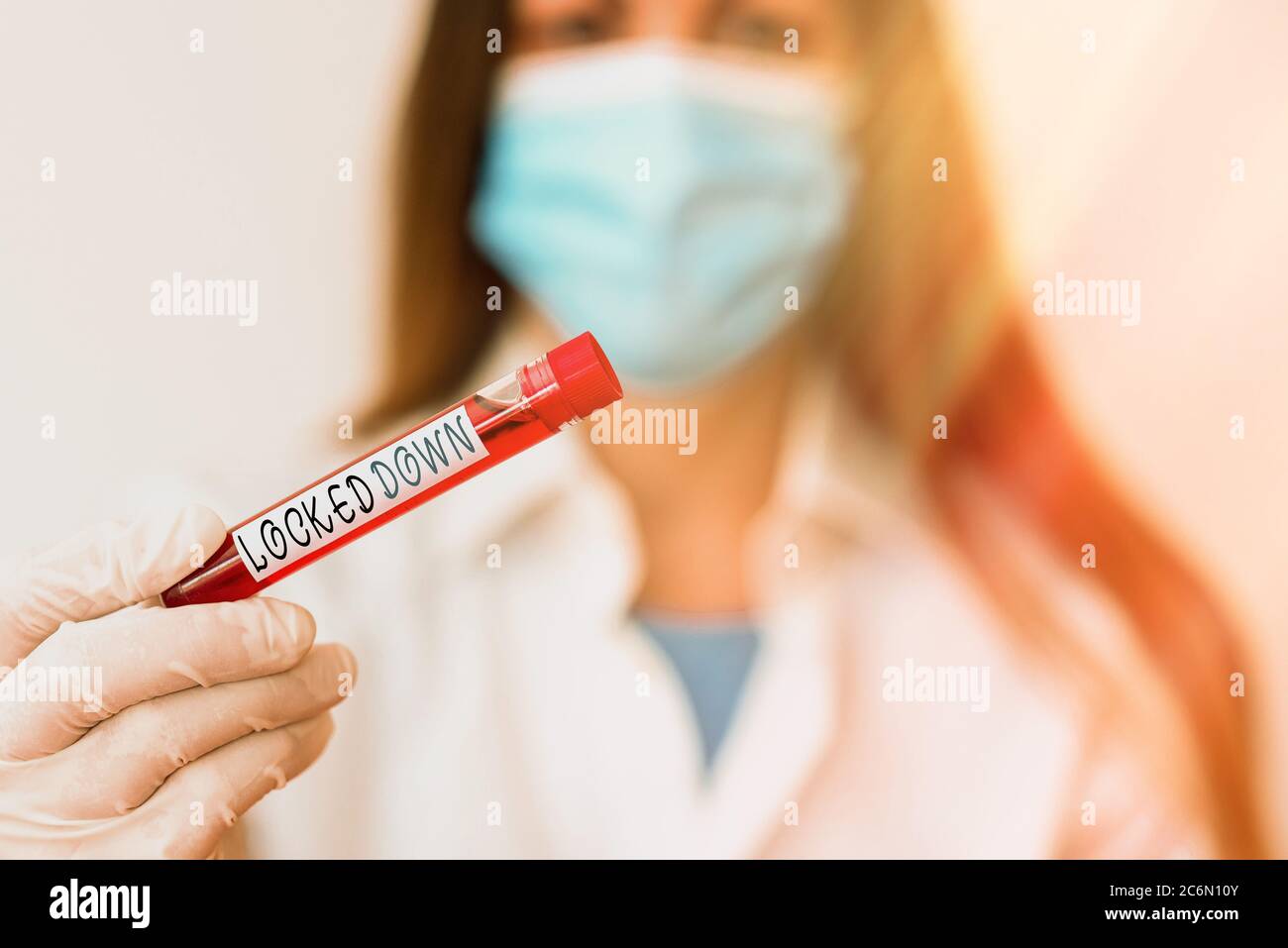 Conceptual hand writing showing Locked Down. Concept meaning emergency ...