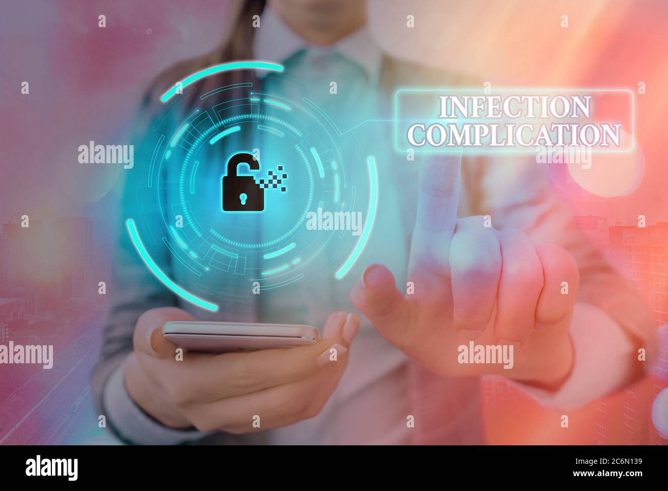 Conceptual hand writing showing Infection Complication. Concept meaning ...