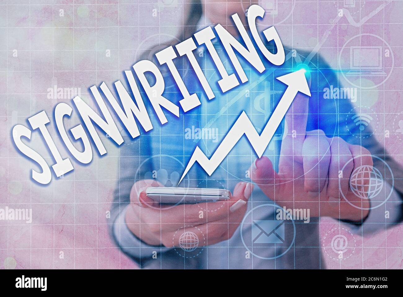 Writing note showing Signwriting. Business concept for any type of ...