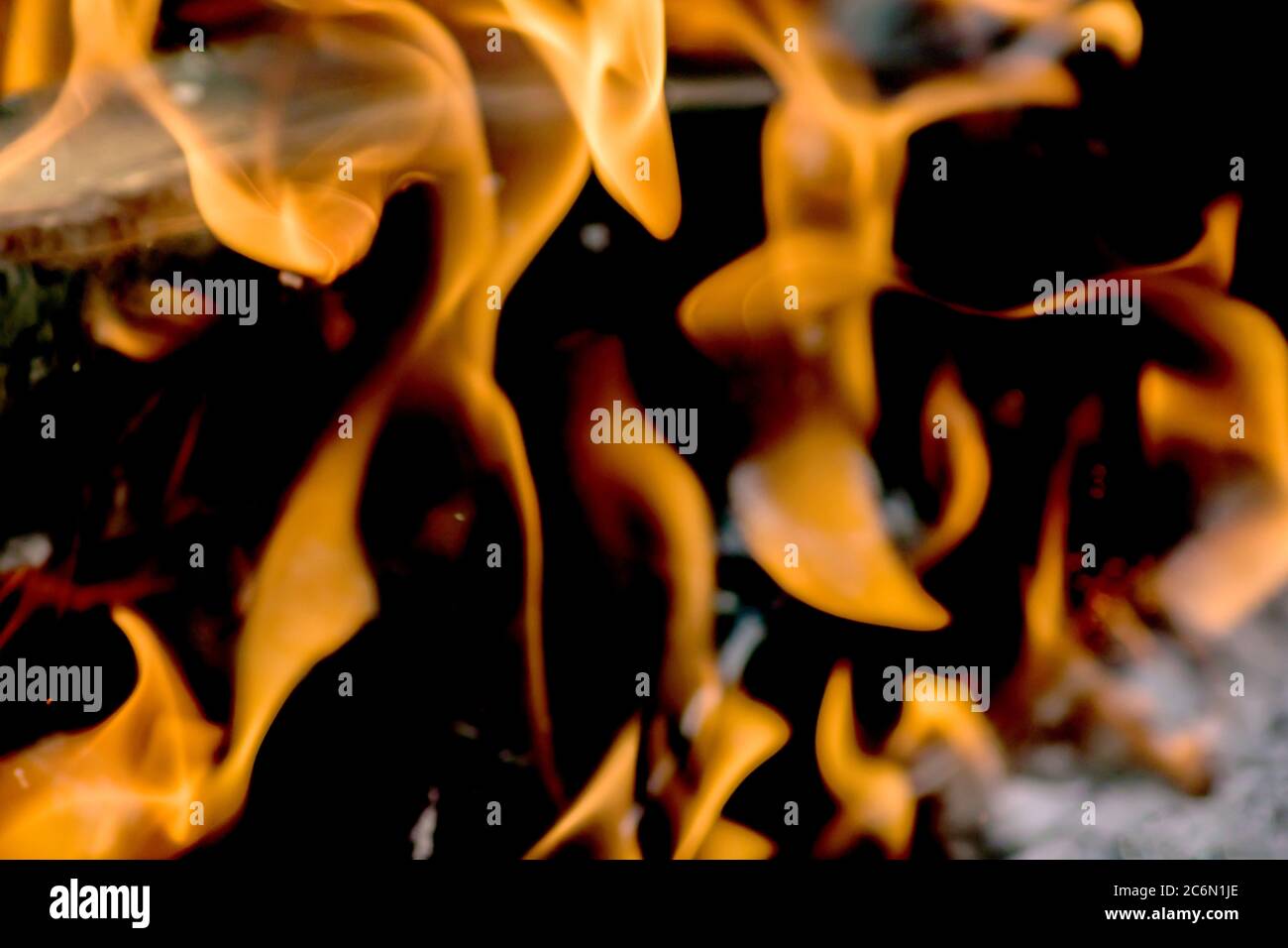 fire fame on black background Stock Photo - Alamy