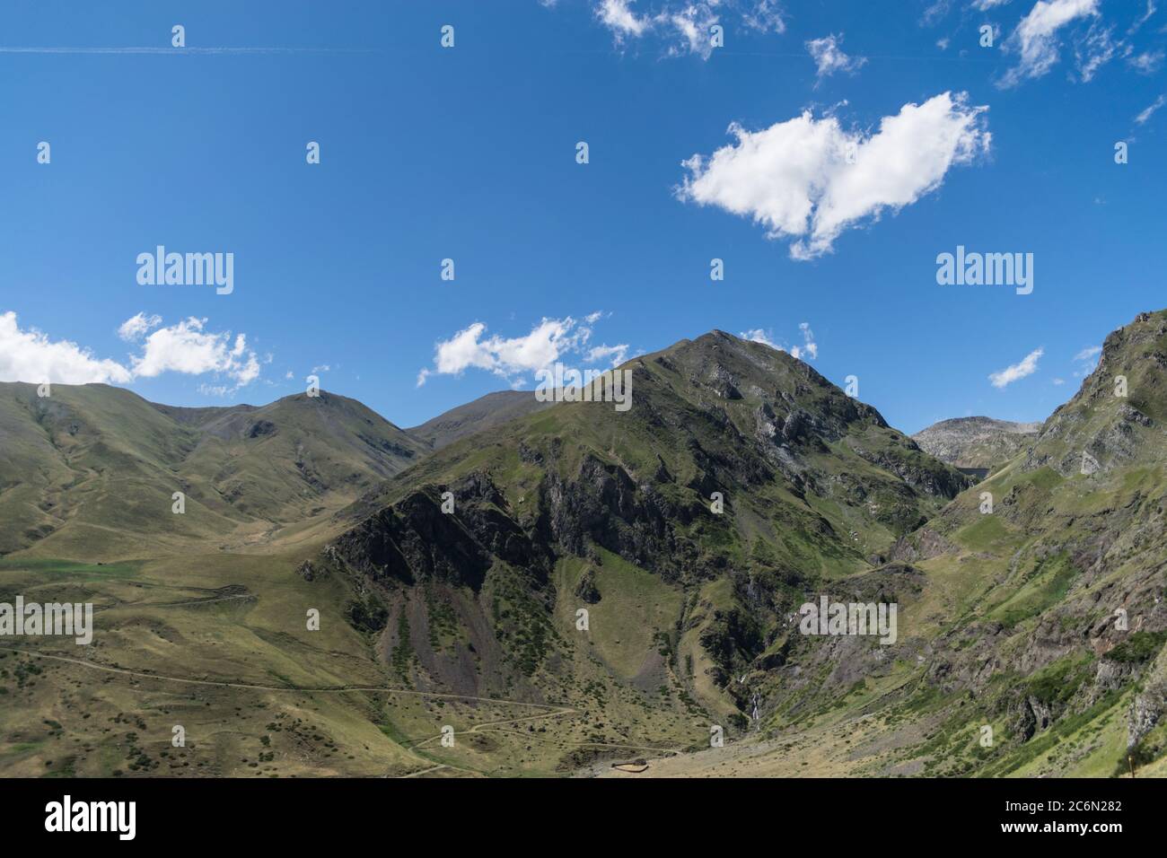 Views of a high mountain valley Stock Photo - Alamy