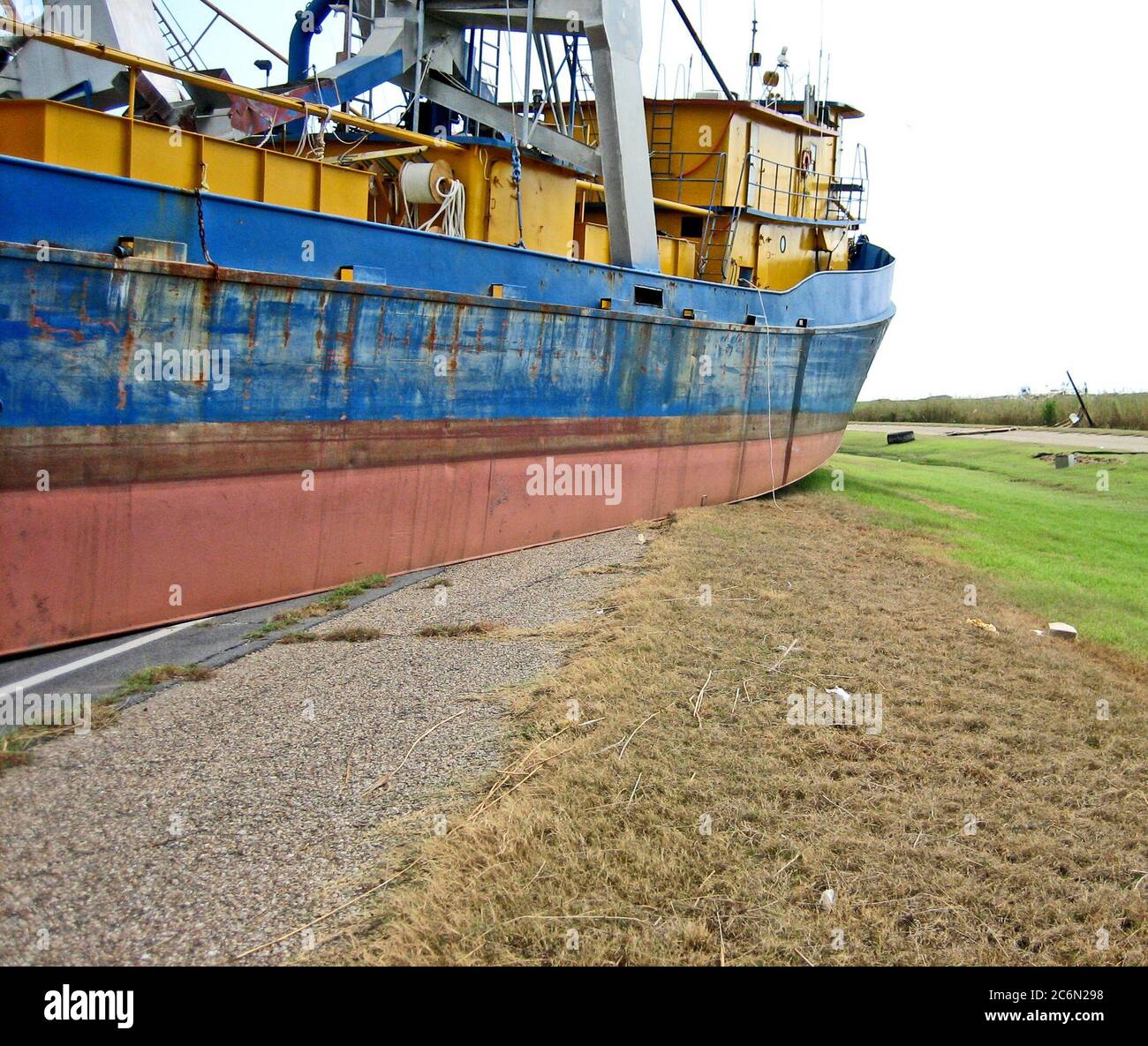 Hurricane Katrina Aftermath - Displaced Boats - Empire, Louisiana Stock ...