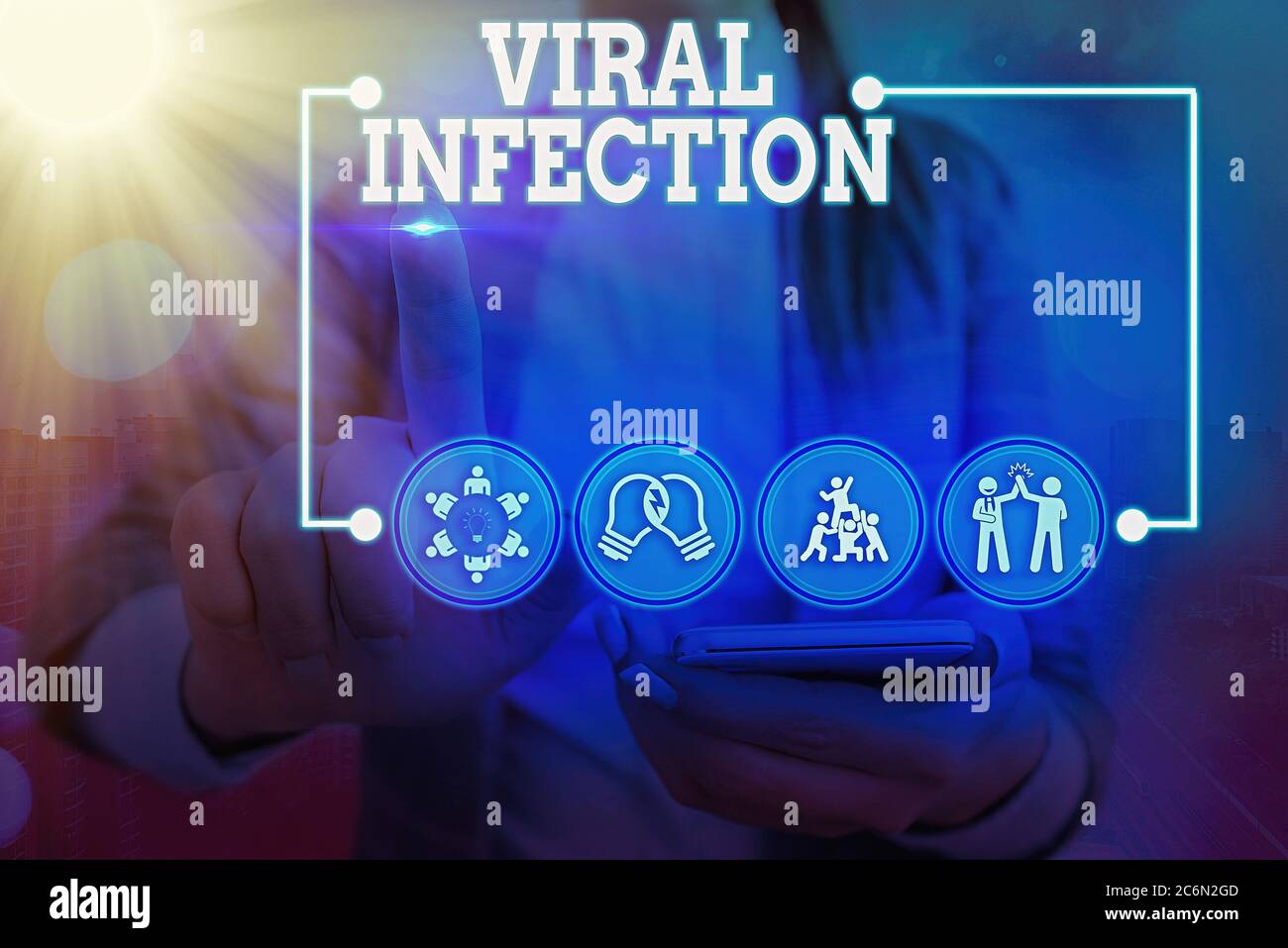 Conceptual hand writing showing Viral Infection. Concept meaning ...