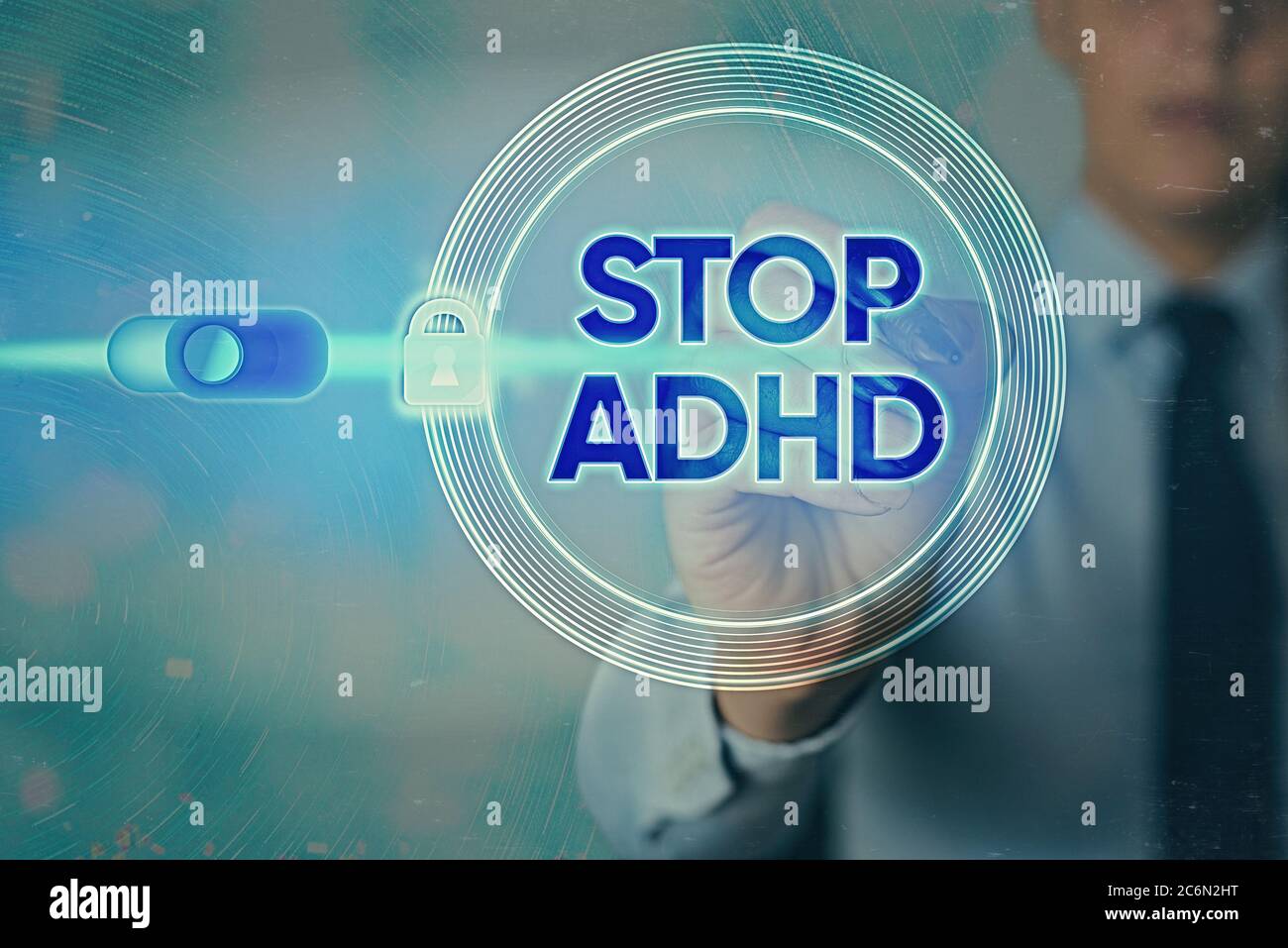 Writing note showing Stop Adhd. Business concept for treat a disorder ...