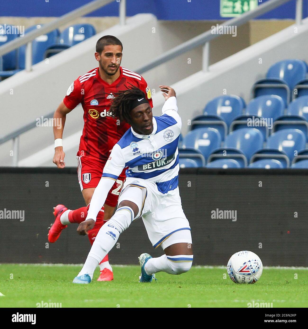 London, UK. 09th July, 2020. Eberechi Eze of QPR in action during the ...