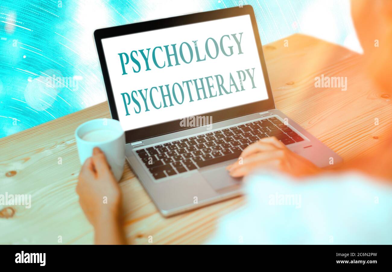 Handwriting text writing Psychology Psychotherapy. Conceptual photo use ...